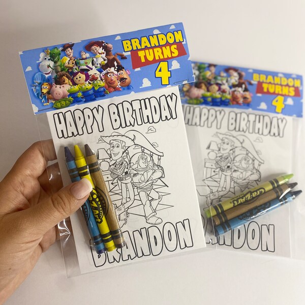 Toy Story Birthday Coloring Page - Etsy