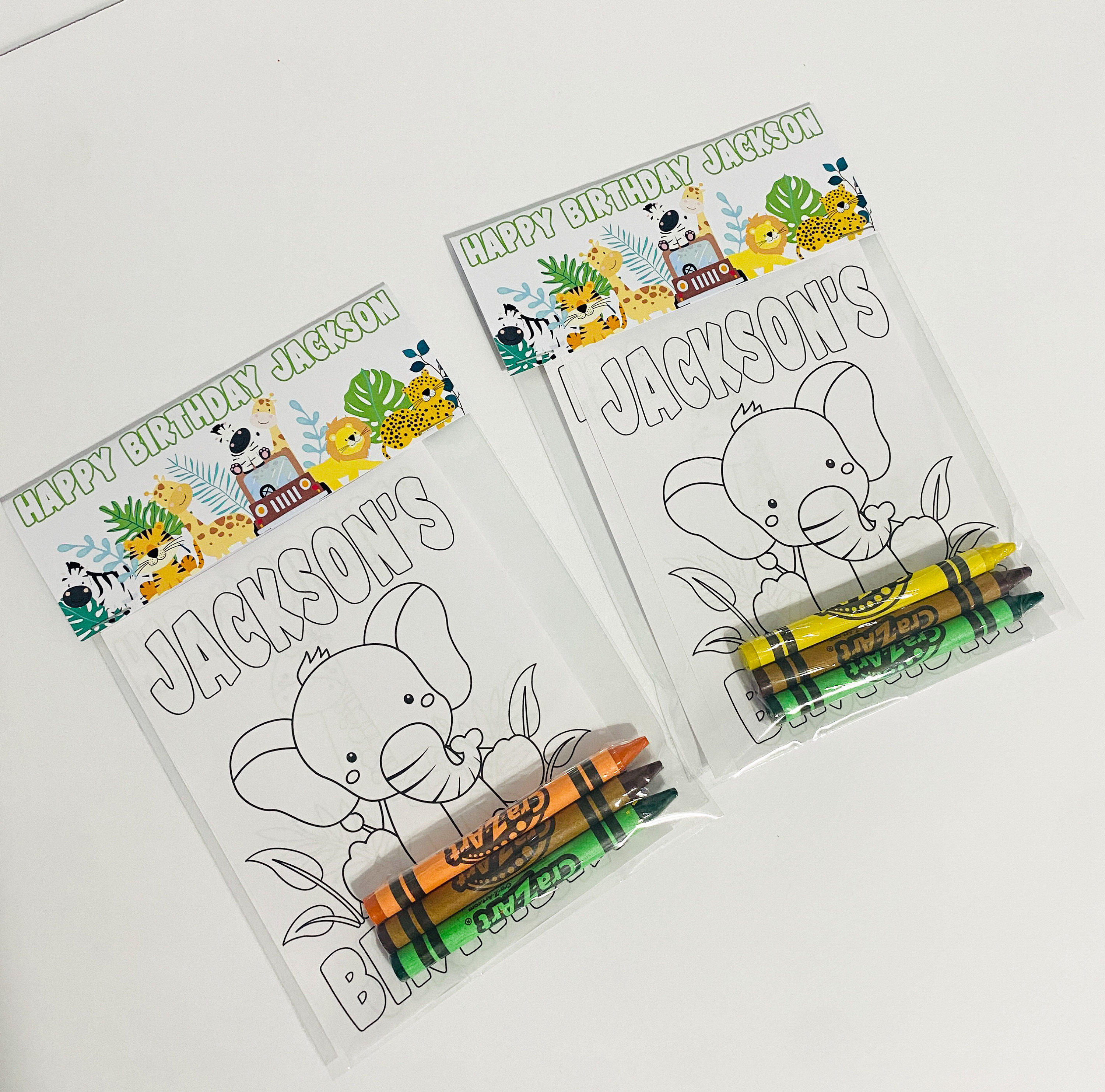 Safari Coloring Packs Safari Coloring Book Safari Coloring - Etsy