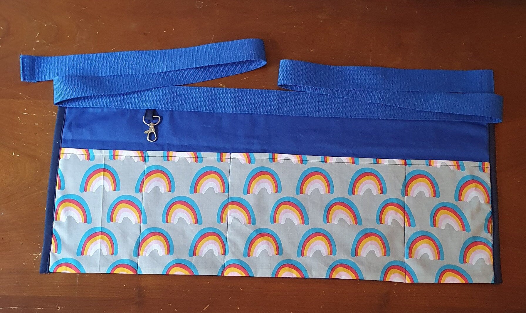 Half Apron Blue and Rainbow Apron Teachers Flashcard | Etsy UK