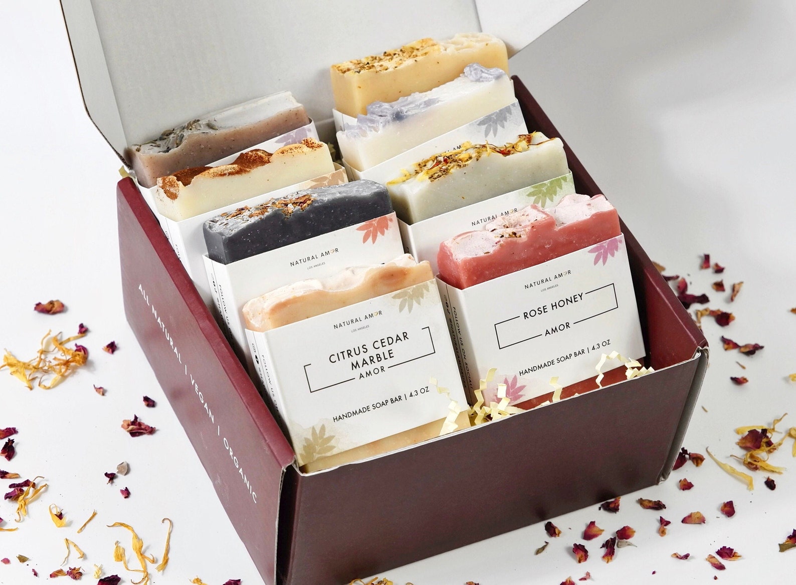 Handmade Soap Gift Box 8pk All Natural Bar Soap Gift - Etsy