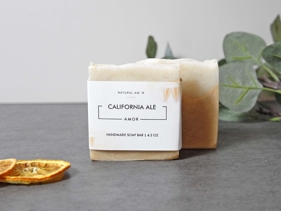 California Ale Beer Soap Bar Organic Handmade Soap All Natural Vegan ...