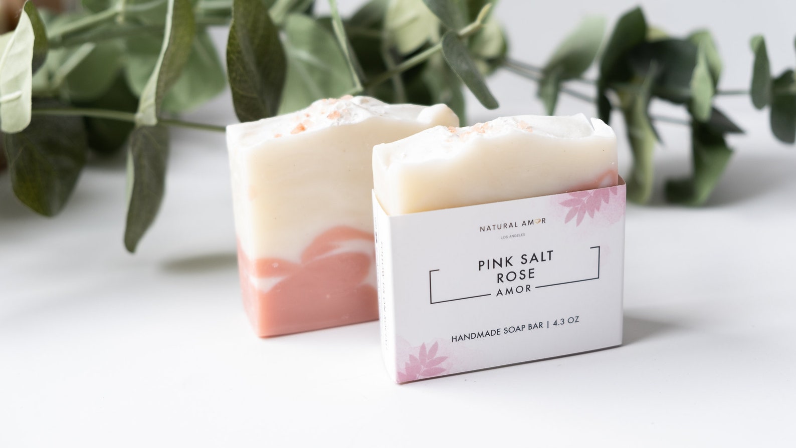 Pink Salt Rose Soap Bar Handmade Soap All Natural Soap - Etsy