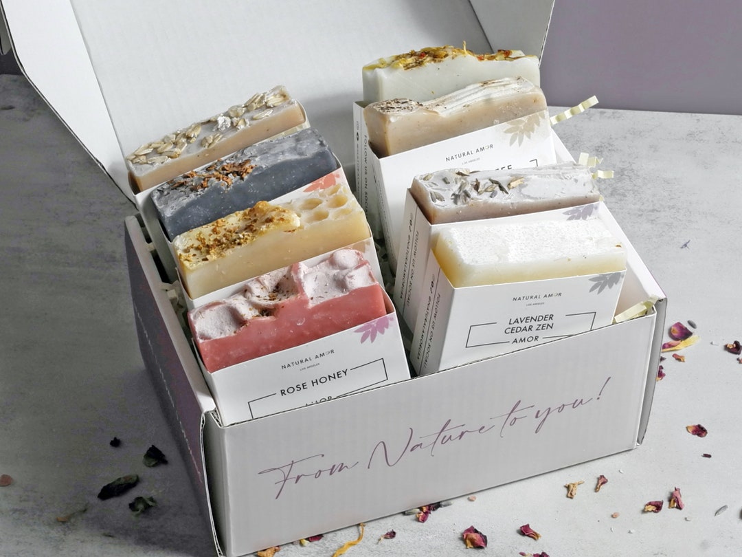 Handmade Soap Gift Box 8pk | Natural Bar Soap Set | Personalized Spa ...