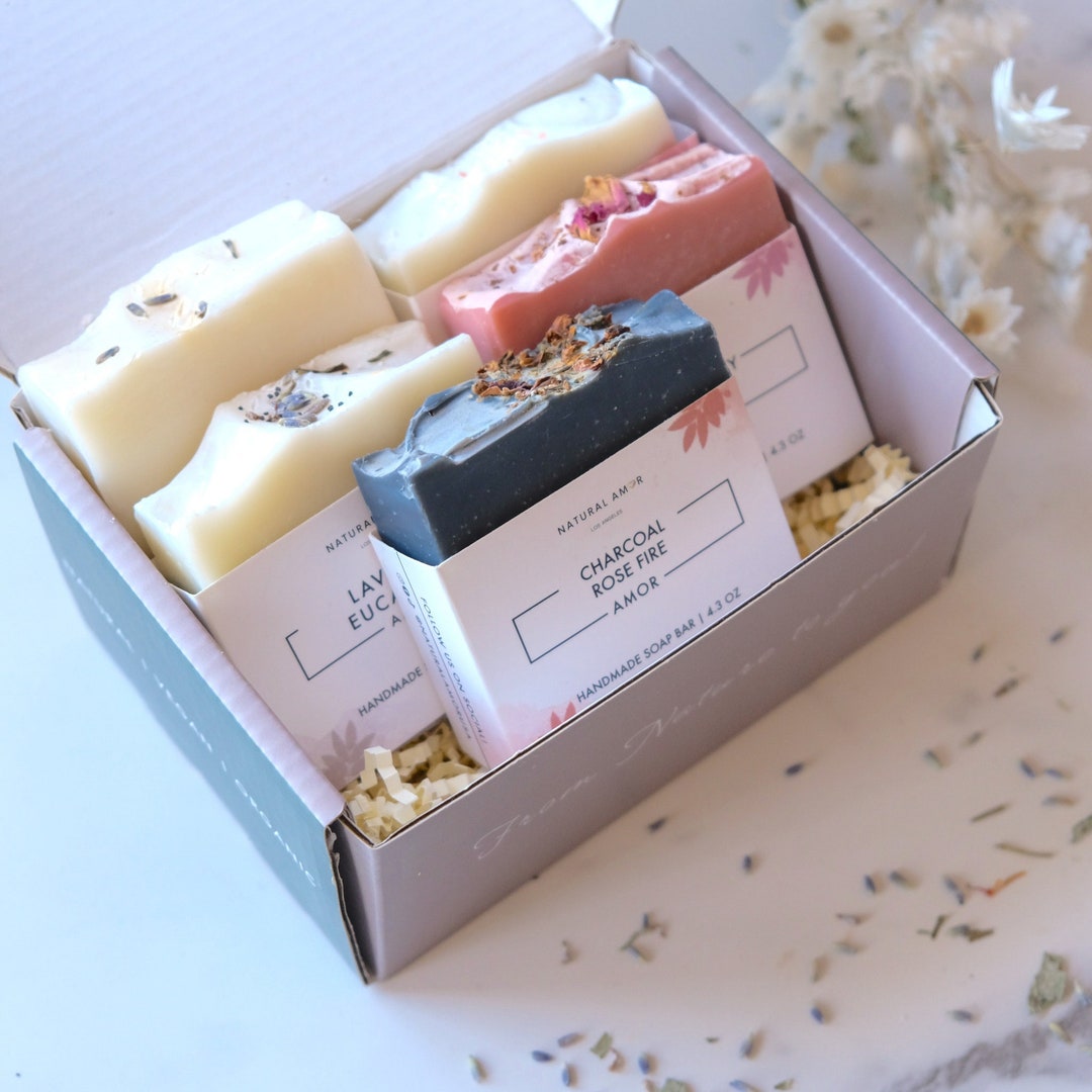 Handmade Soap Gift Box 5pk| Organic Natural Soap Bar | Personalized ...