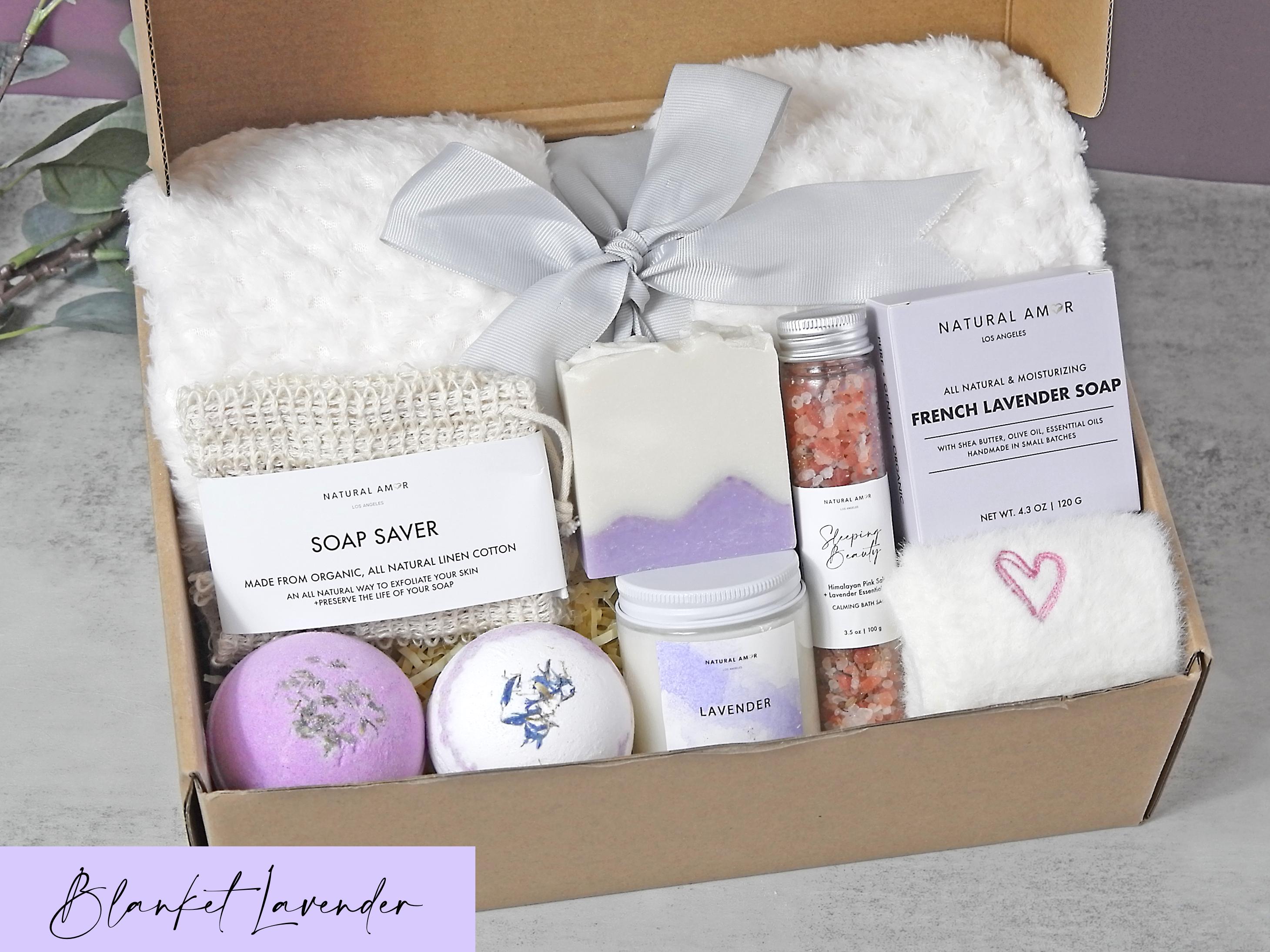 Lavender Spa Bath Gift Box| Self Care Gift| Handmade Gift| Gift for Mom ...