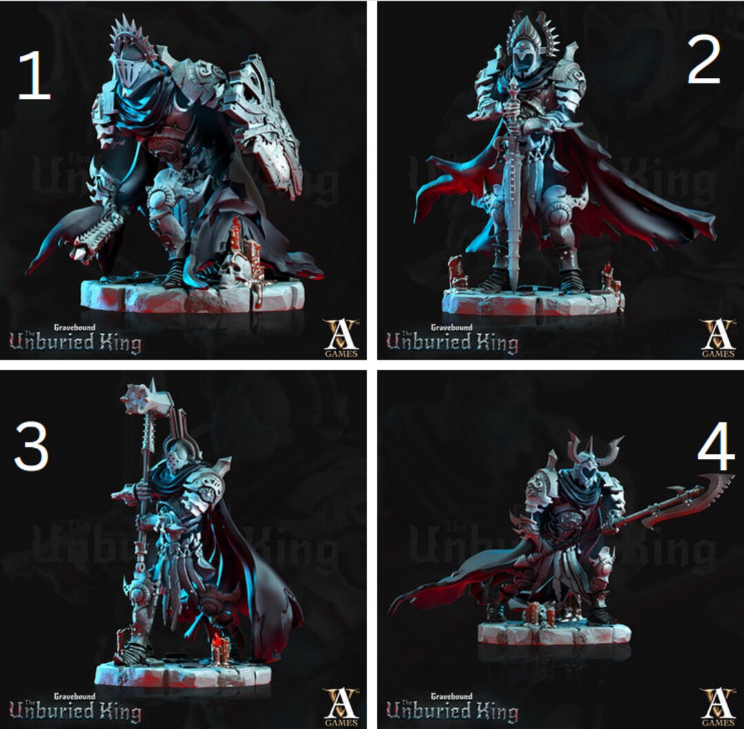 Tenebris Vessels - Gravebound - the Unburied King - Dnd Miniature L ...