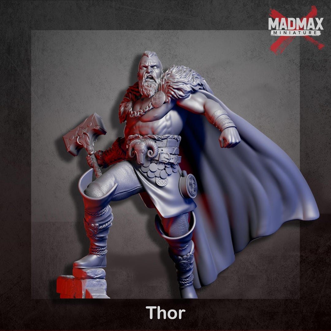 Thor - RUNE GODS AWAKEN - Dnd Miniature L Trench Crusade L Perfect ...