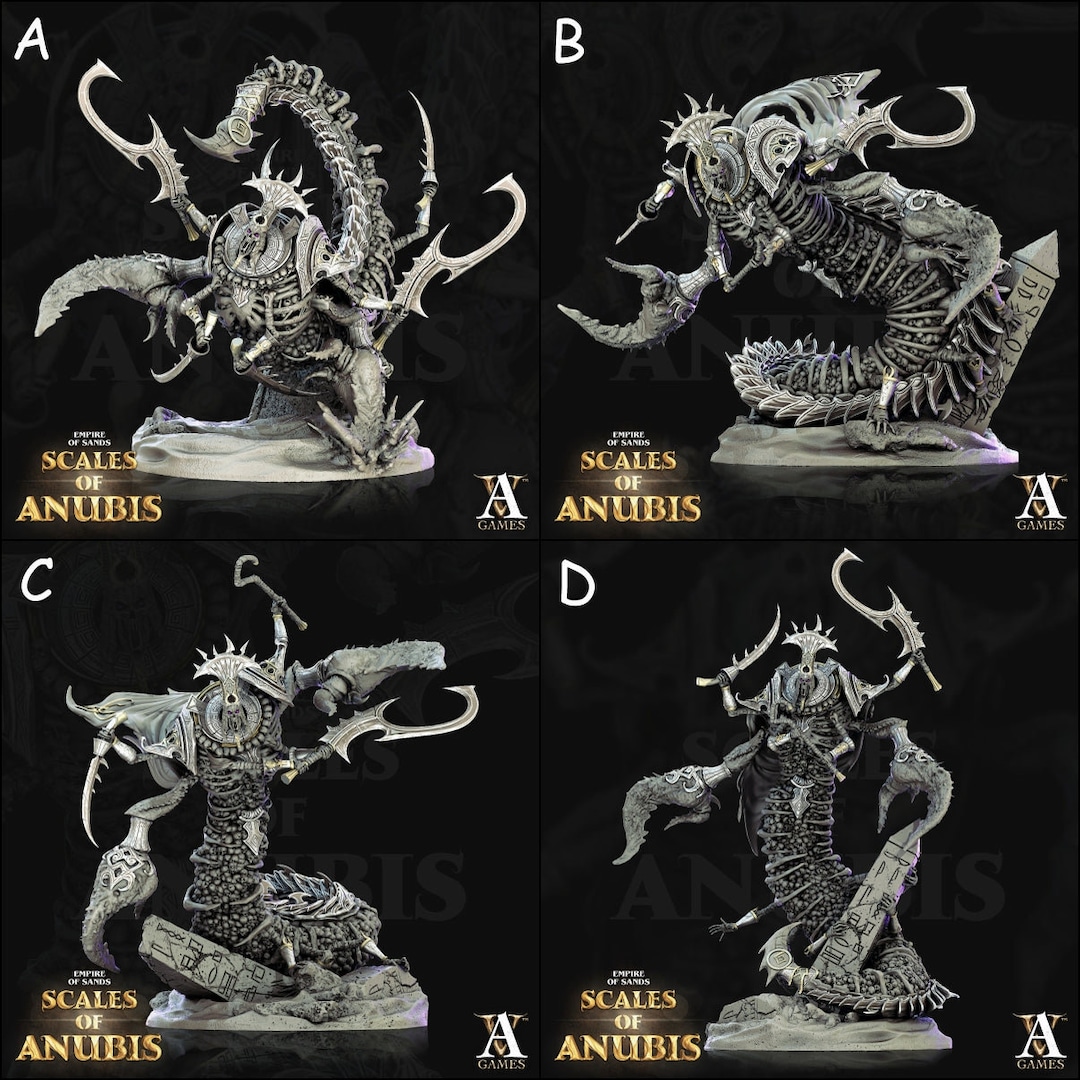 Soul Harvesters - Dnd Miniature L 3D Printed Model L Egyptian Undead ...