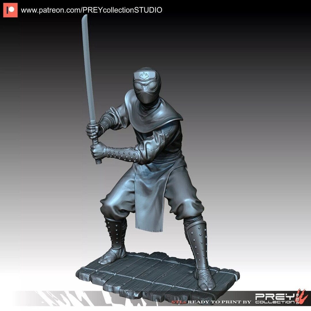 Ninja Soldier *SIZE OPTIONS* Resin Model Prey Collection Studio Perfect ...