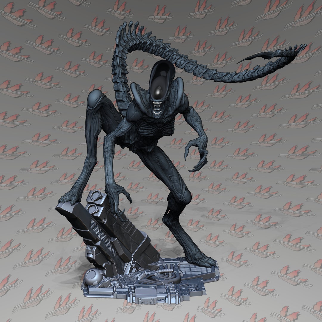 Crawling Alien Monster 3D Printed Model L Prey Collection Studio L ...