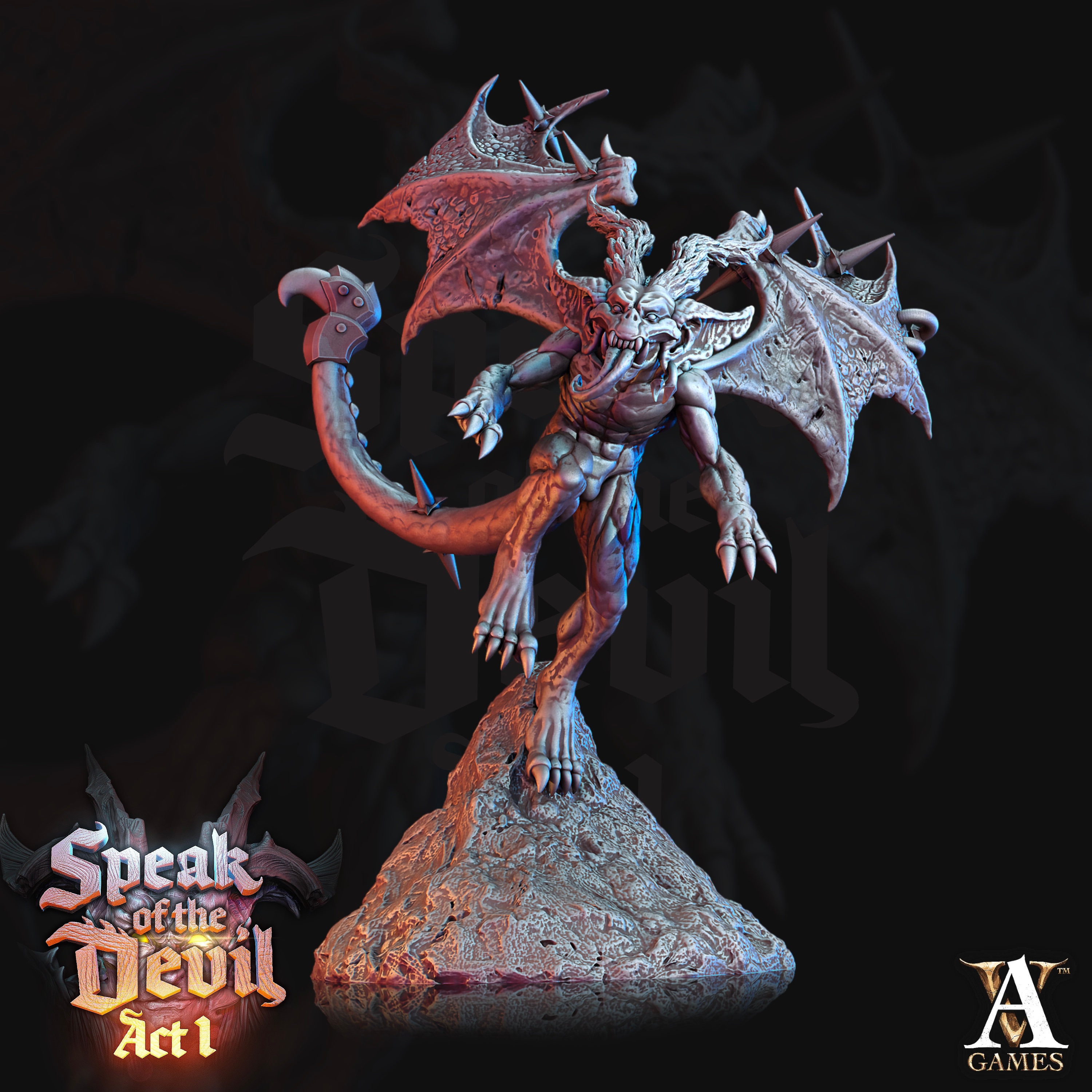 Phlegethian Imp Dnd Miniature L 3D Printed Model L Monster L - Etsy