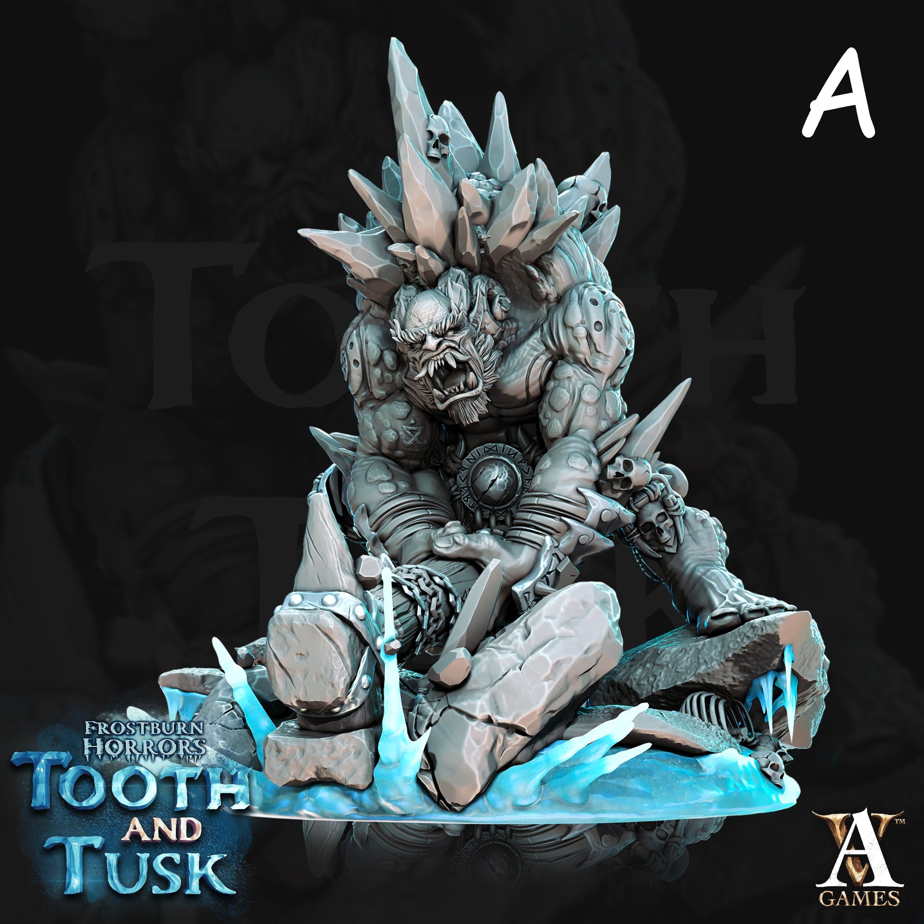Ice Trolls Dnd Miniature L 3D Printed Model L Winter - Etsy