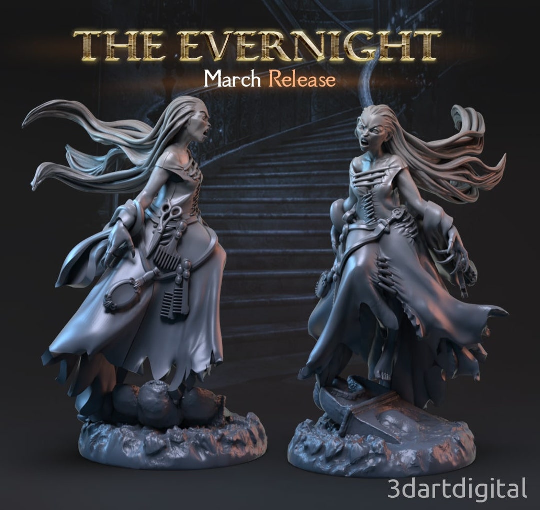 Banshee - Dnd Miniature L 3D Printed Model L Dungeons and Dragons L ...