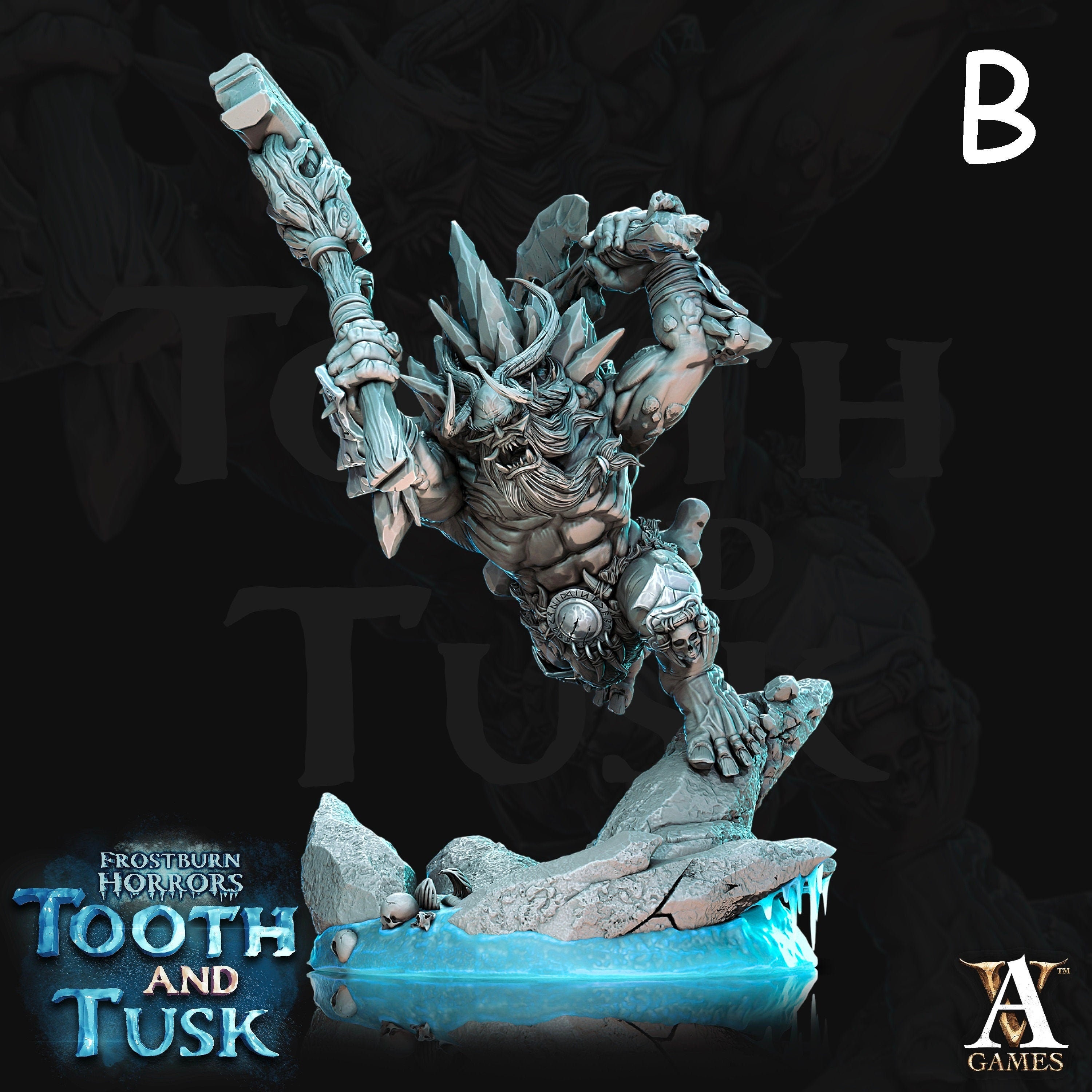 Ice Trolls Dnd Miniature L 3D Printed Model L Winter - Etsy