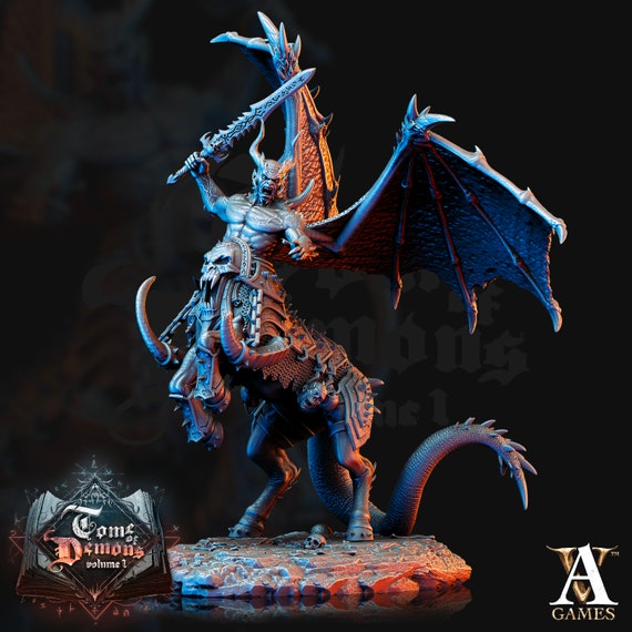 Decataurs Dnd Miniature L 3D Printed Model L Demon L Beast - Etsy