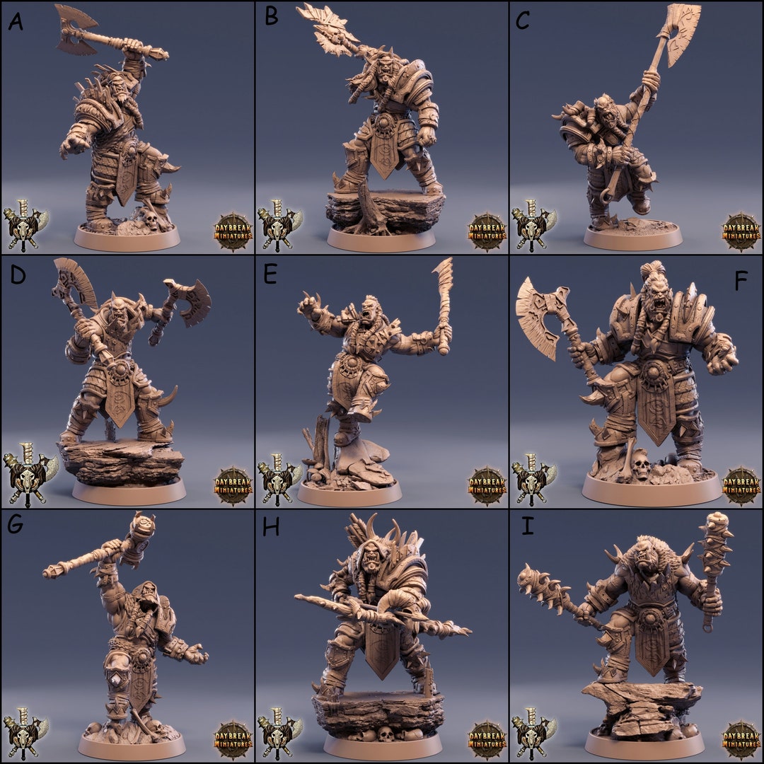 Orcs - the Powerbrokers of the Void *POSE & SIZE OPTION* - Daybreak Miniatures Perfect Wargamer ...