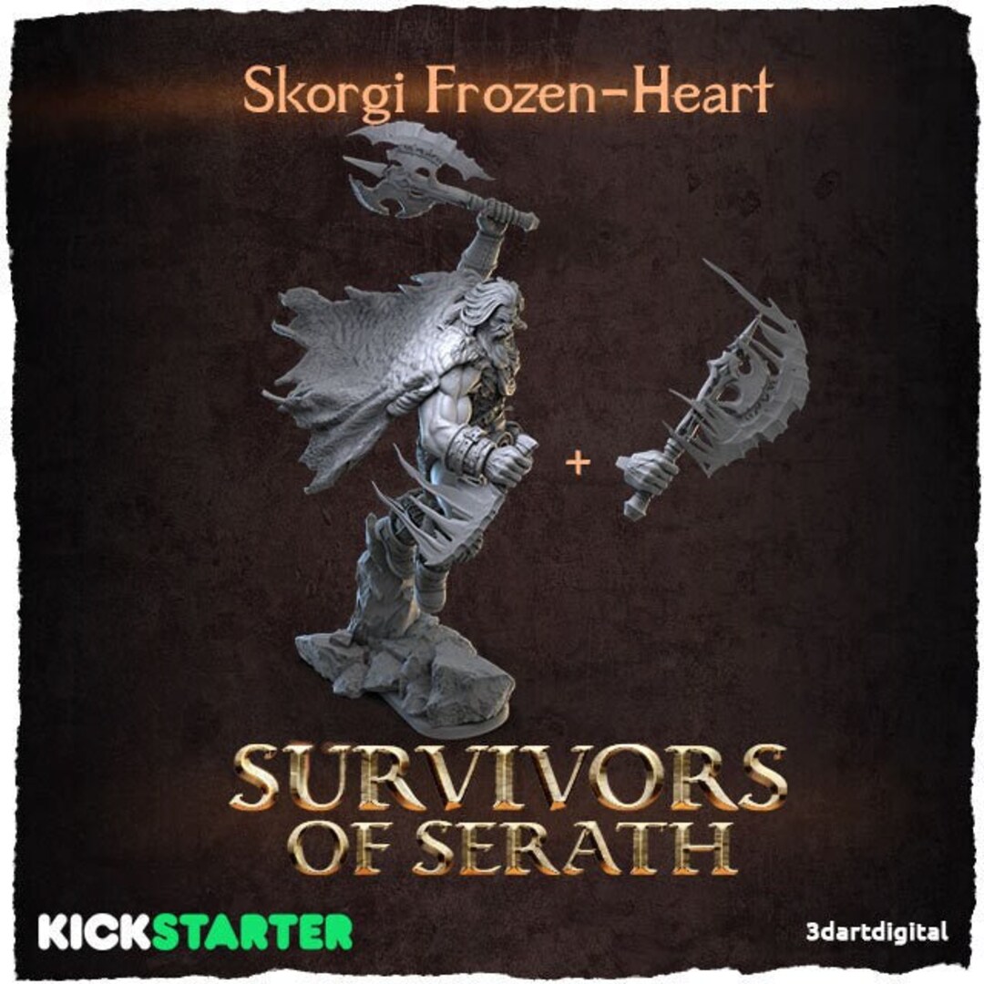 Skorgi Dnd Miniature L 3D Printed Model L Frost Giant L Beast ...