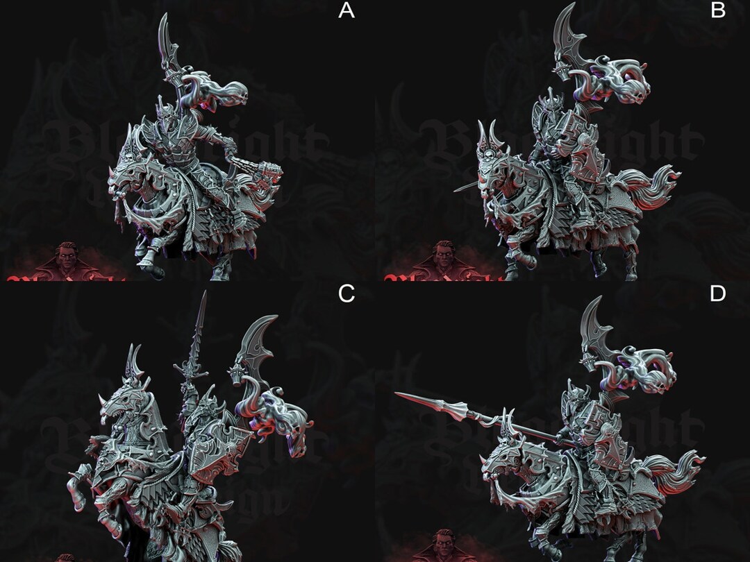 Dread Hussars - Dnd Miniature L 3D Printed Model L Vampire L Dungeons ...