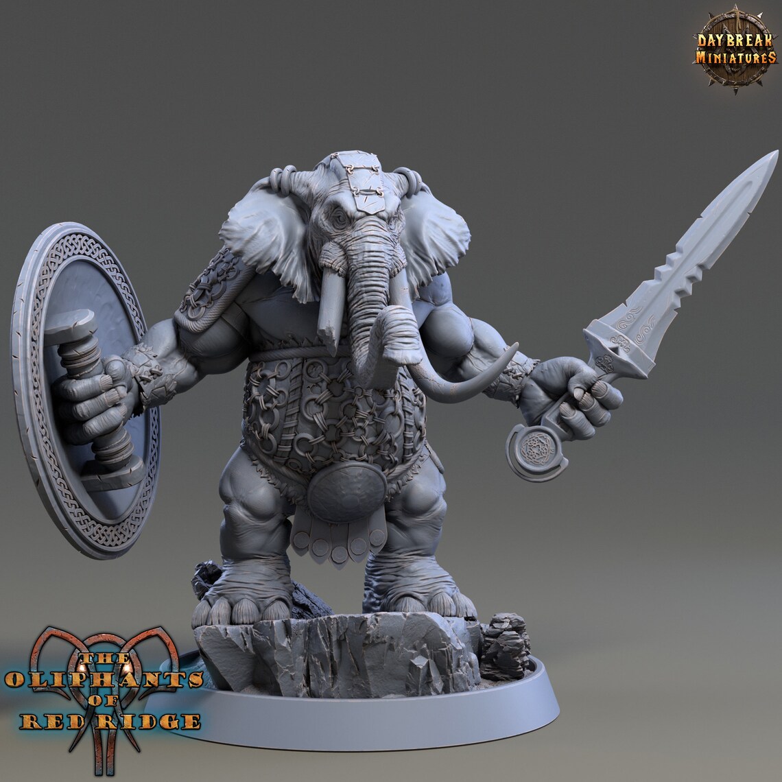 Oliphant Folk 1 Dnd Miniature L 3D Printed Model L Animal L - Etsy