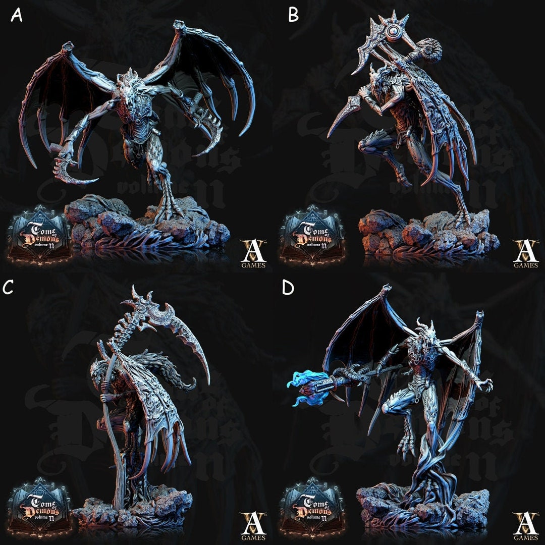 Bane Demons - Dnd Miniature L 3D Printed Model L Demon L Dungeons and ...