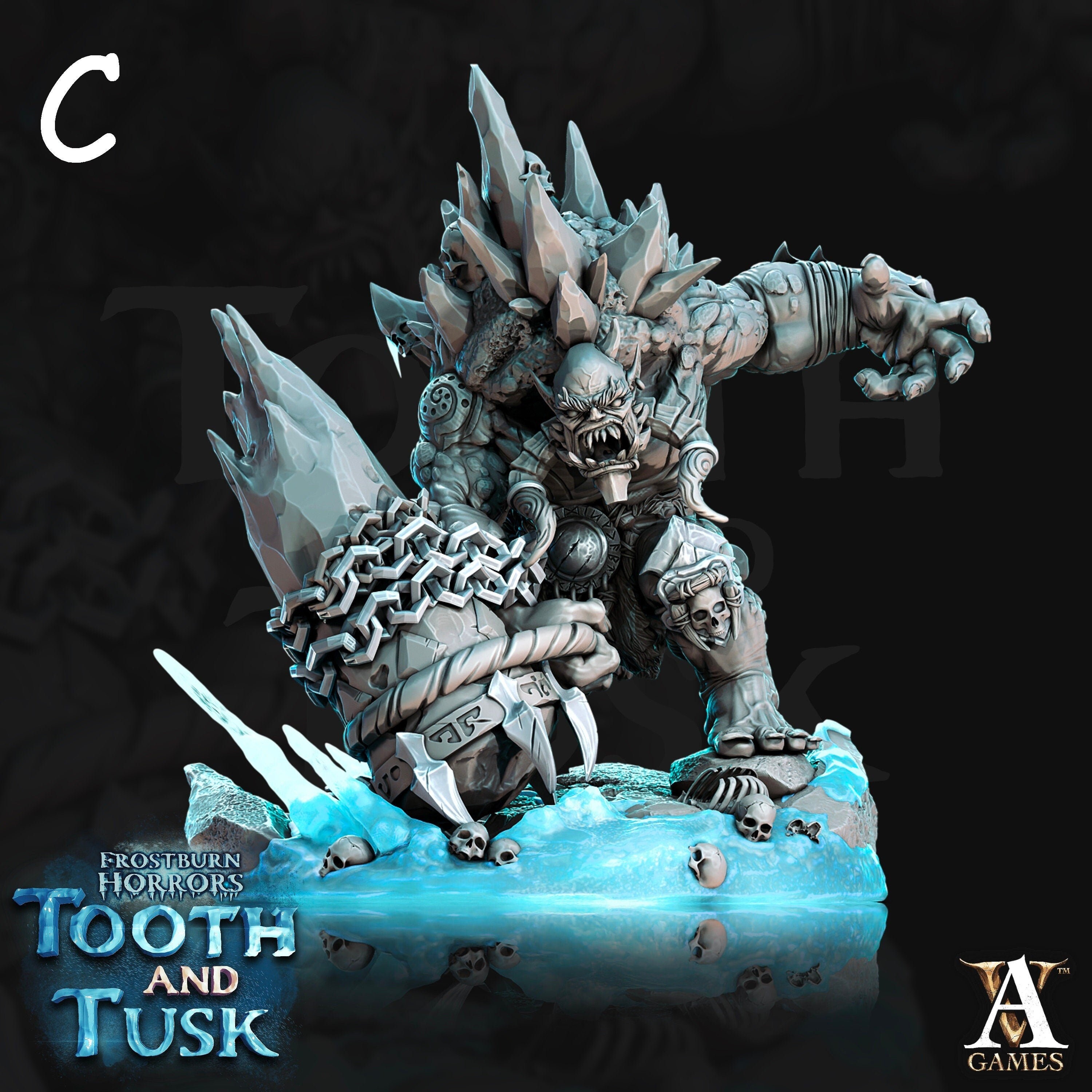 Ice Trolls Dnd Miniature L 3D Printed Model L Winter - Etsy