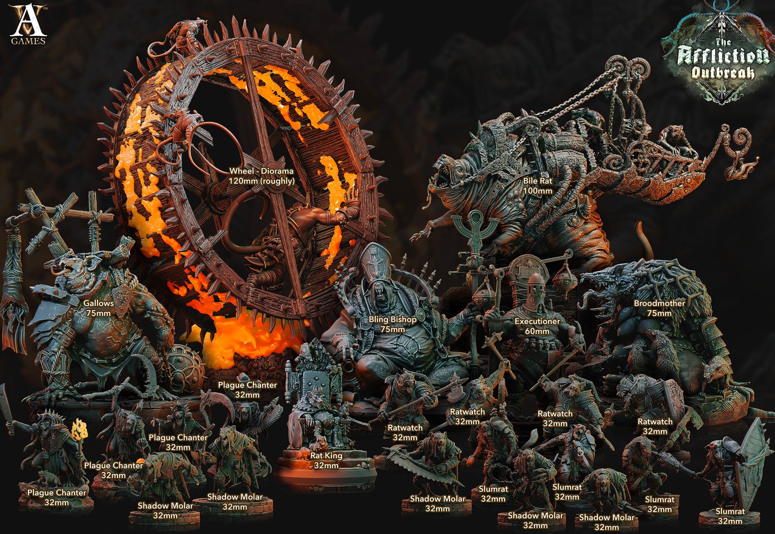 Gallows Dnd Miniature L 3D Printed Model L Ratman Ogre L - Etsy Canada