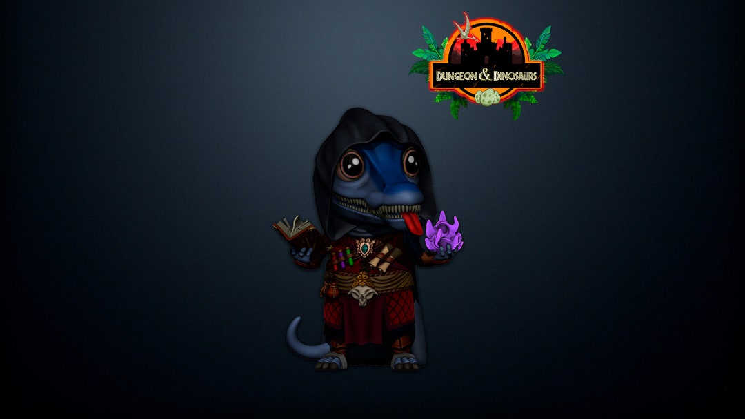 Chibi Baryonyx Warlock Falcata 3D 3D Printed Model L Perfect Wargamer ...