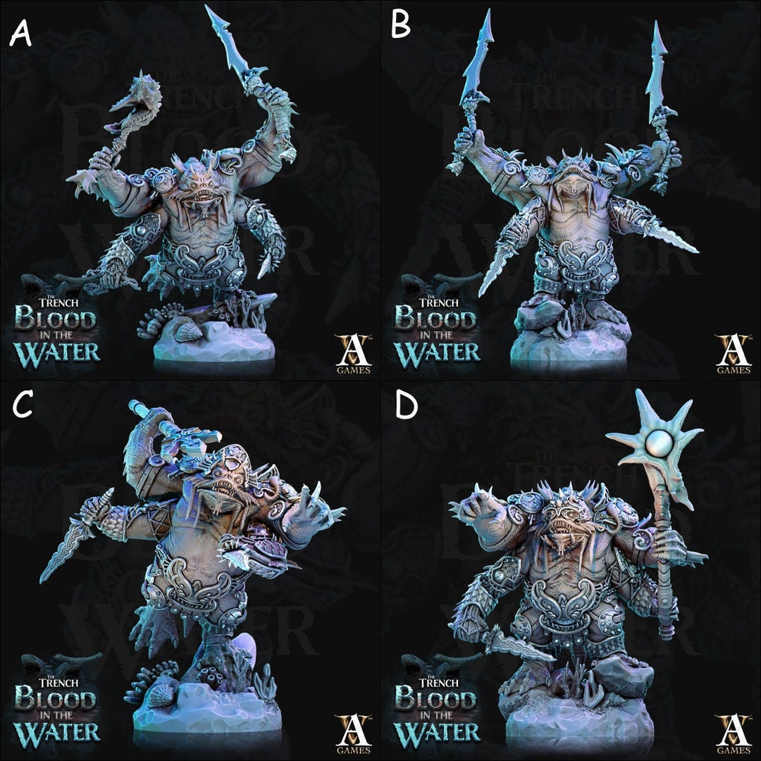 Shakarkha Juggernauts - Dnd Miniature L 3D Printed Model L Sea Creature ...