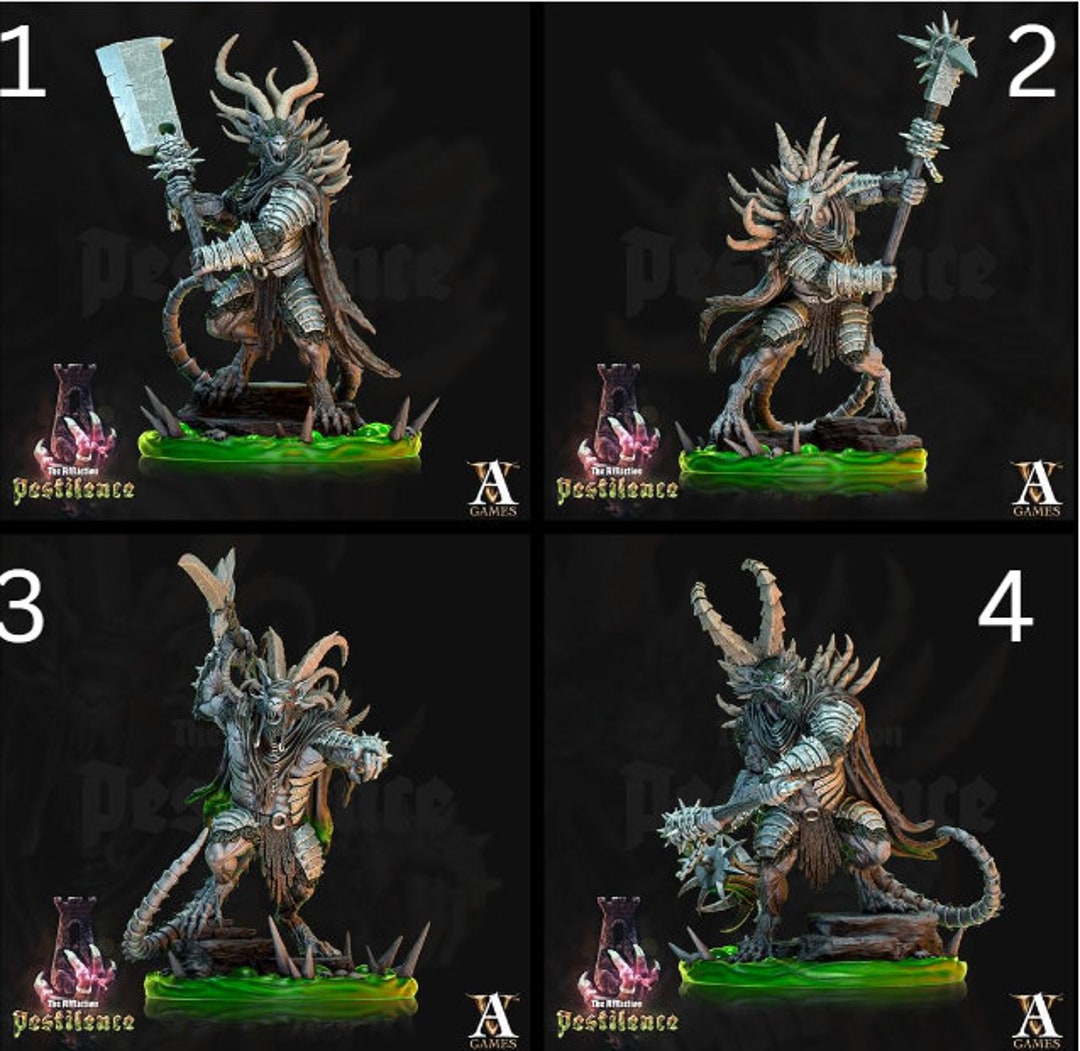 Filth Paladin - Affliction - Pestilence - Archvillain Games 3D Printed ...