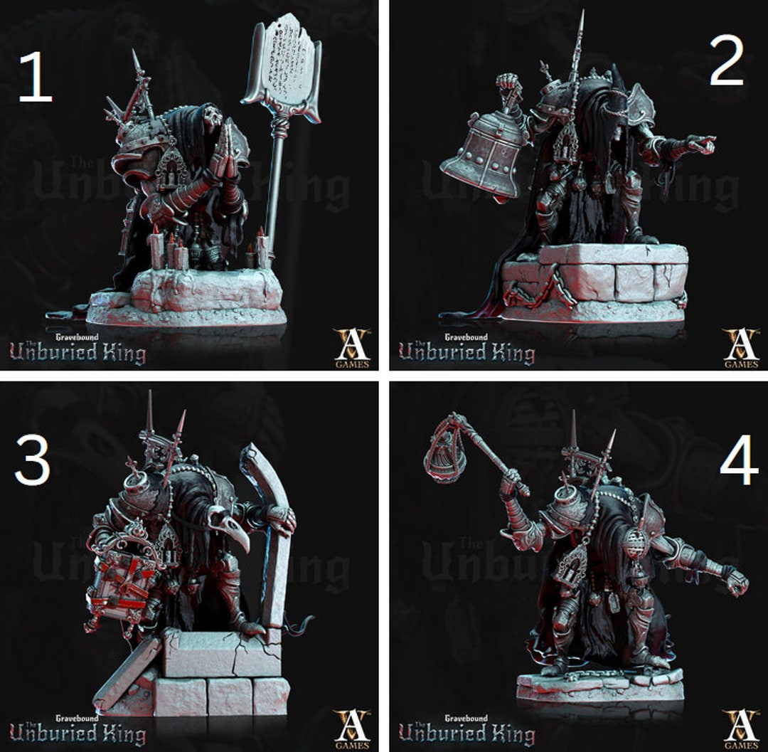 Fulgor Mortis - Gravebound - the Unburied King - Dnd Miniature L ...