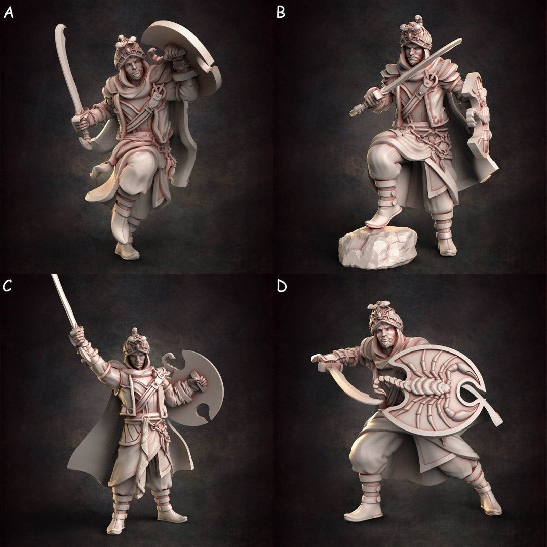 Bandits Humans size OPTION Redclay Miniatures Bandits of - Etsy