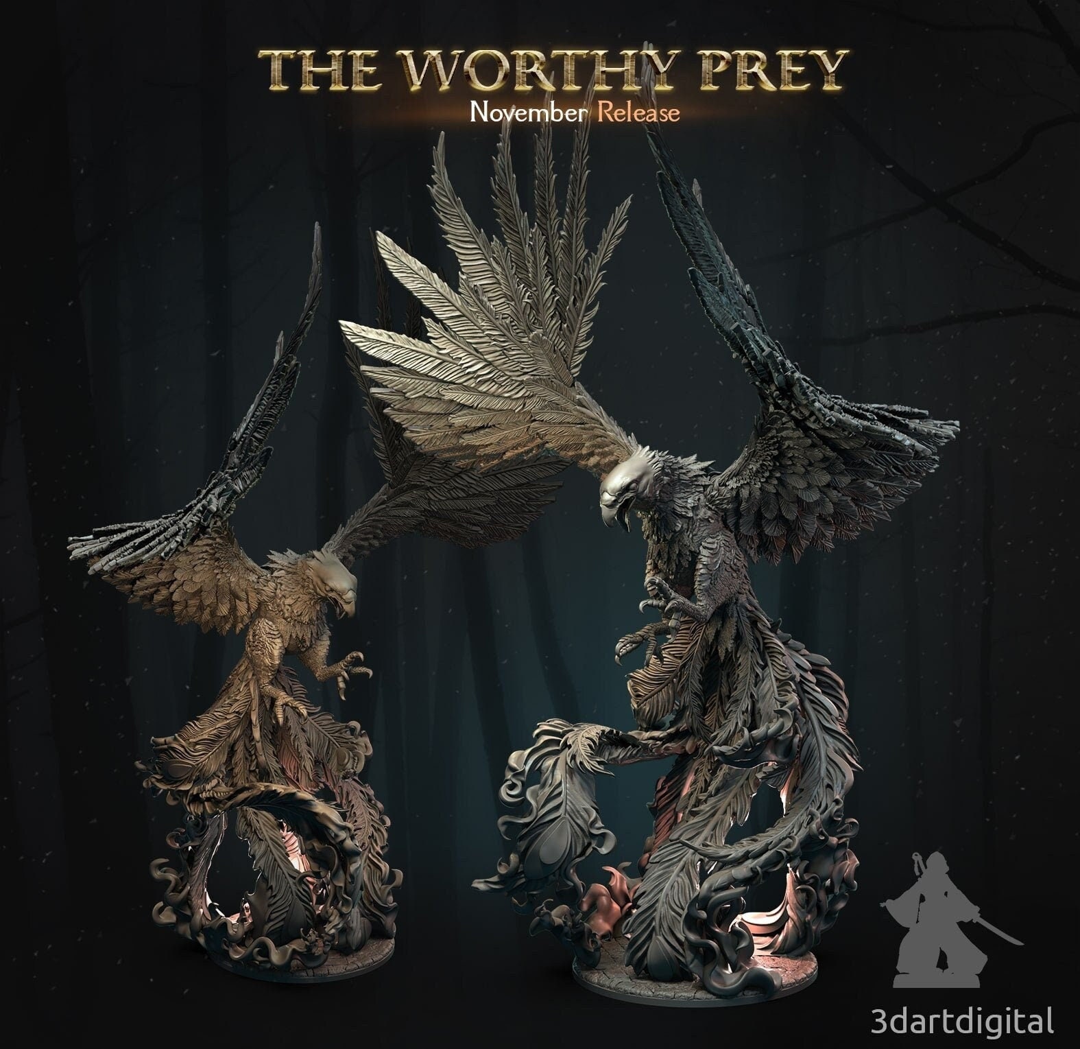 Phoenix Dnd Miniature L 3D Printed Model L Bird L Beast - Etsy Canada