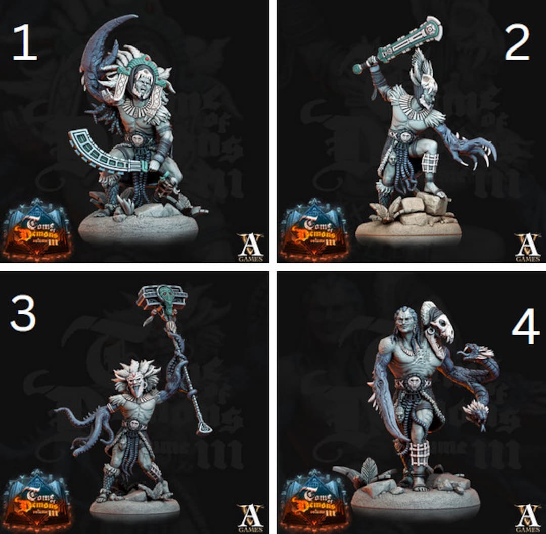 Corrupted Hunters - Dnd Miniature L 3D Printed Model L Archvillain ...
