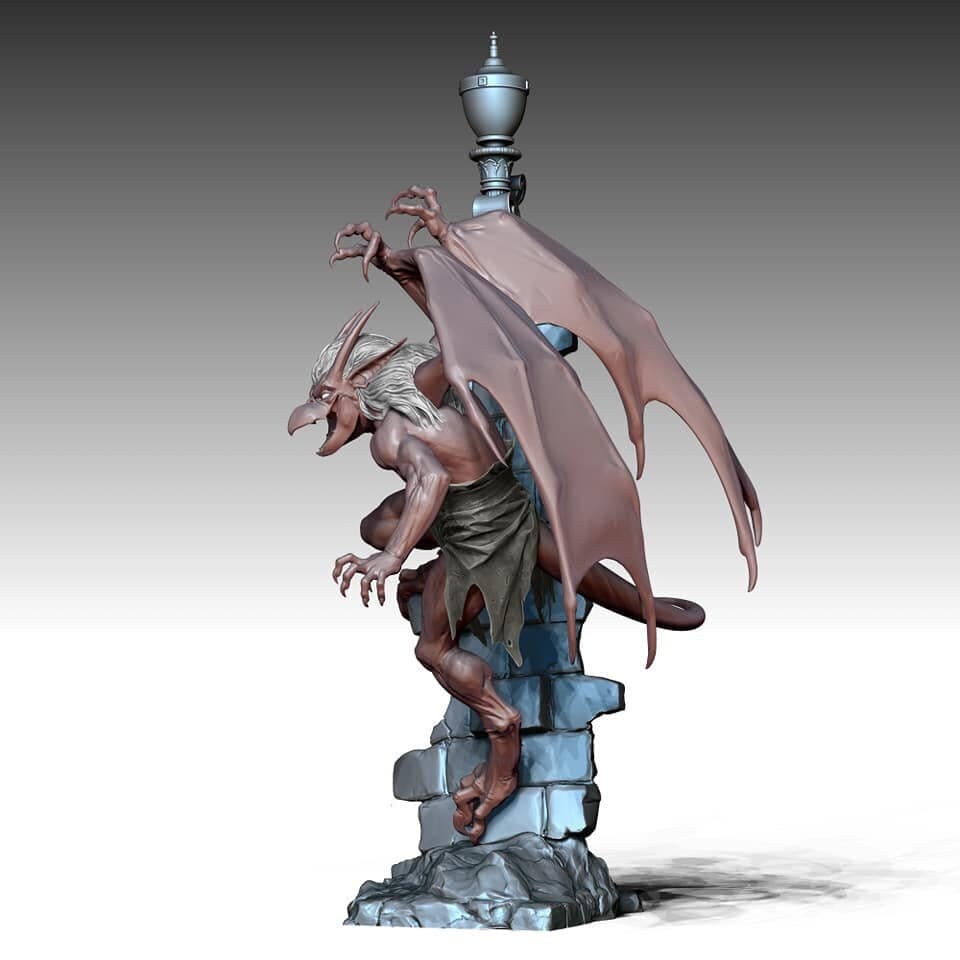 Brooklyn SIZE OPTIONS Gargoyles Resin Model Prey | Etsy