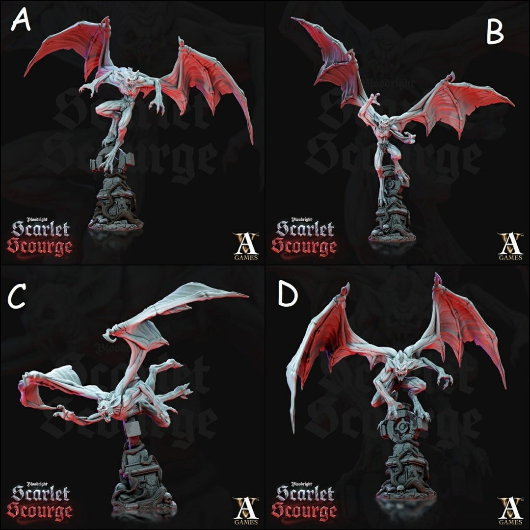 Sanguinite Ghouls Dnd Miniature L 3D Printed Model L Archvillain Games ...