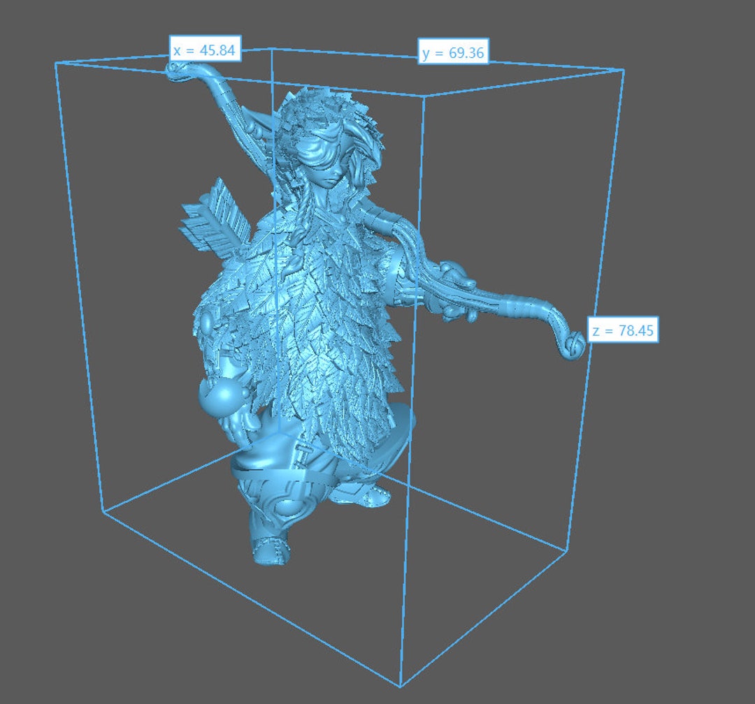 Elf Archer A - Adventurers of Inneath L 3D Printed Model L Durgin Paint ...