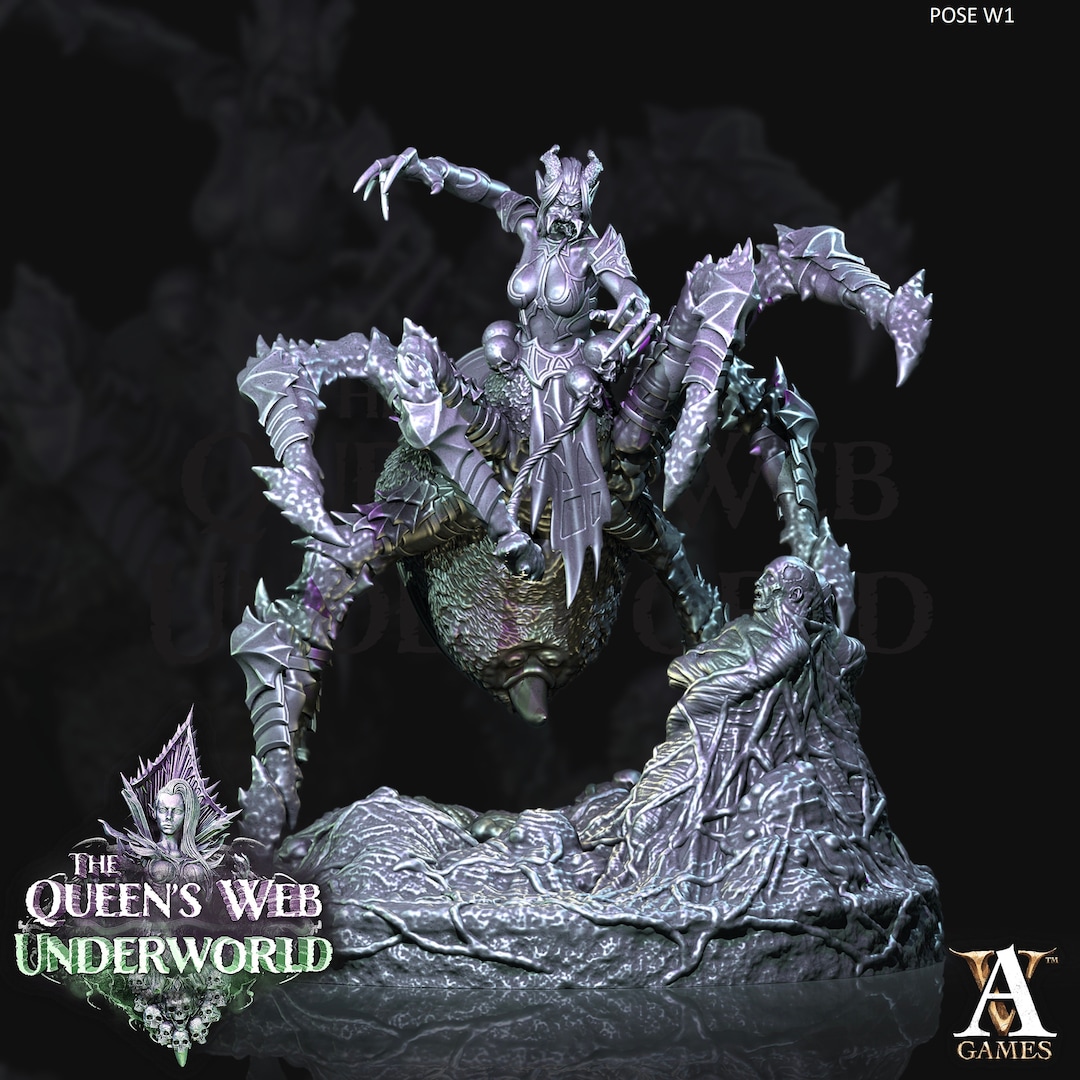 Arachnis - Dnd Miniature L 3D Printed Model L Drow L Dungeons and ...