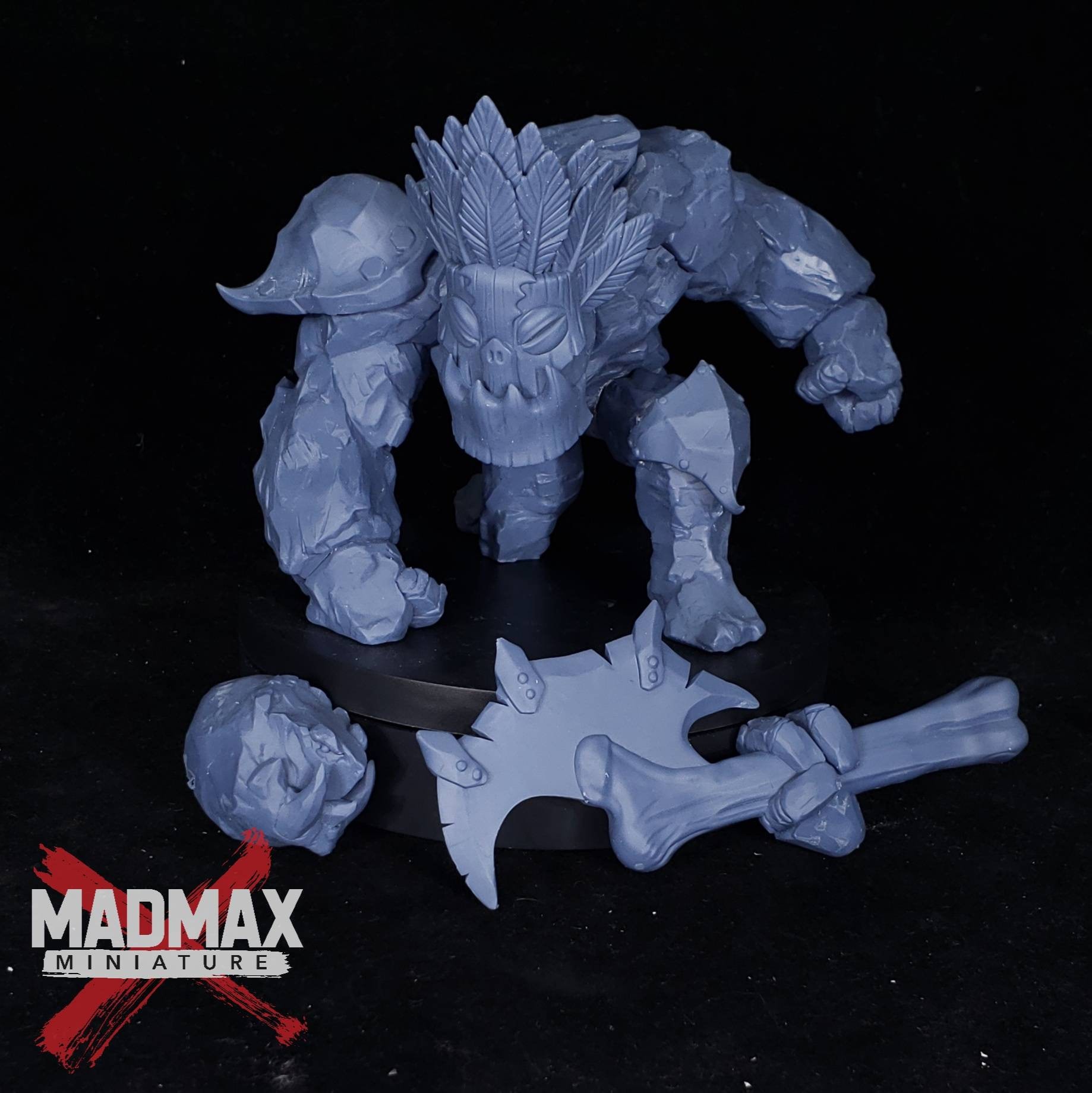 Rock Idol Golem Dnd Miniature L 3D Printed Model L Stone - Etsy