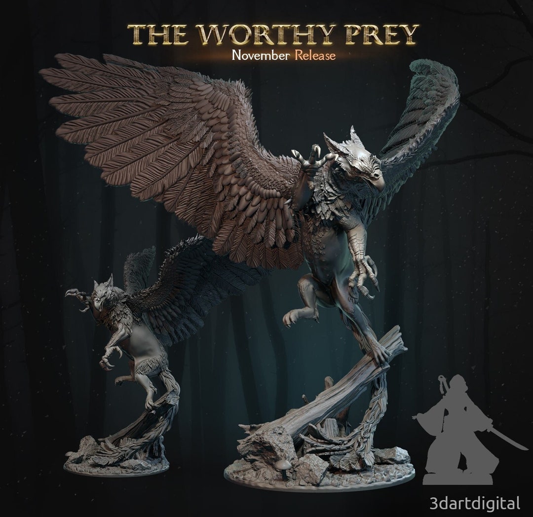 Griffin - Dnd Miniature L 3D Printed Model L Griffon L Dungeons and ...