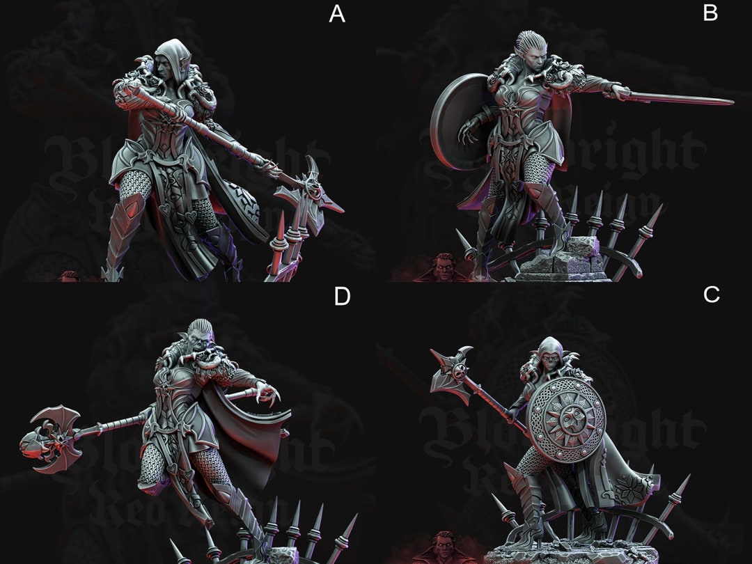 Daughters of Lilith - Dnd Miniature L 3D Printed Model L Demon Vampire ...