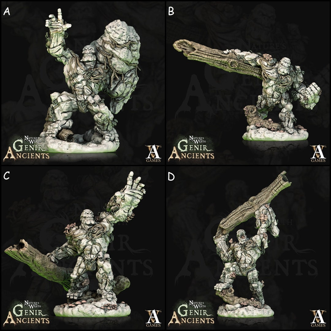 Forest Elementals Dnd Miniature L 3D Printed Model L Forestfolk L Beast ...