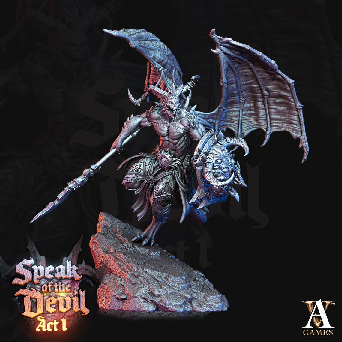 Horned Devils - Dnd Miniature L 3D Printed Model L Monster L Dungeons ...