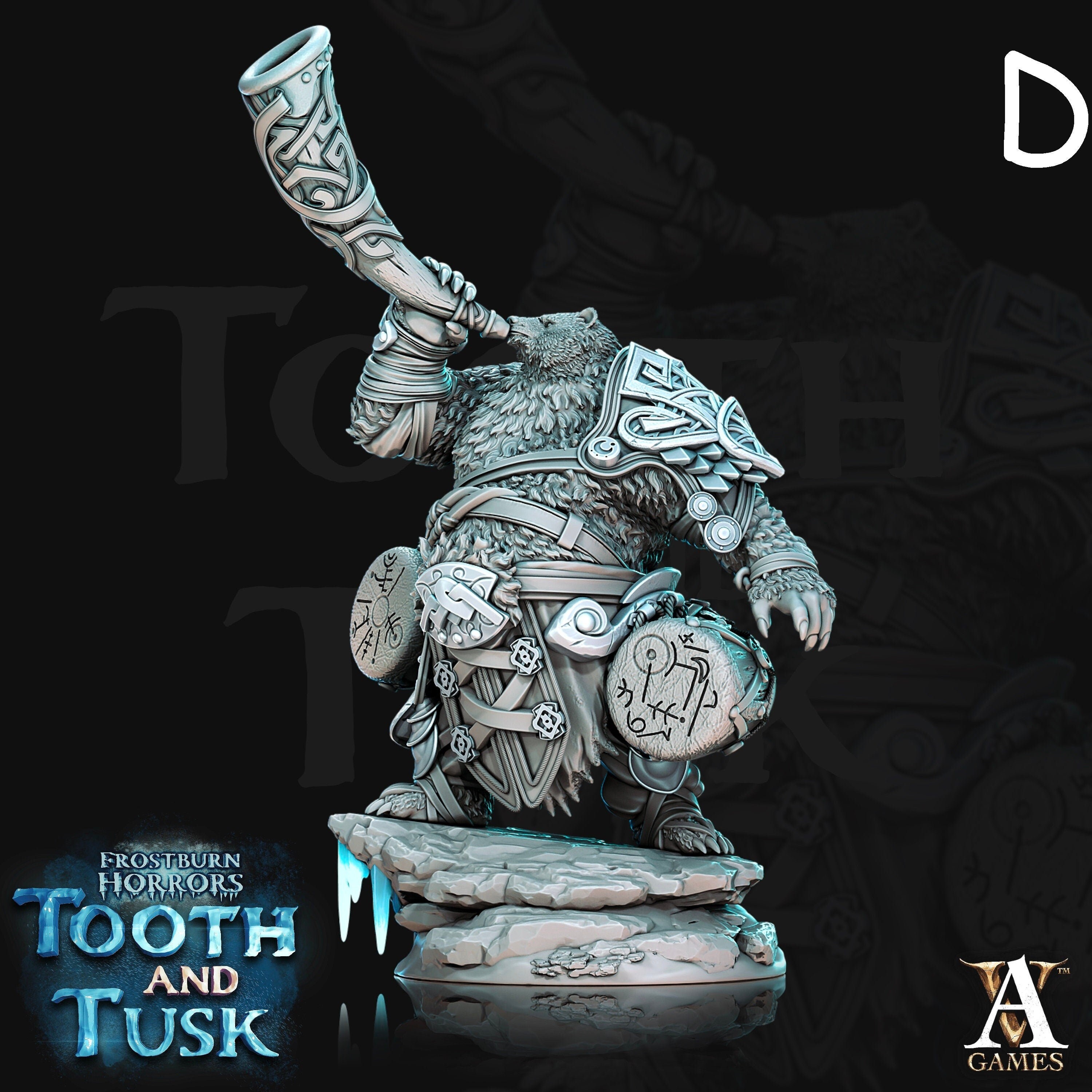 Arcturi Dnd Miniature L 3D Printed Model L Werebear L Beast - Etsy