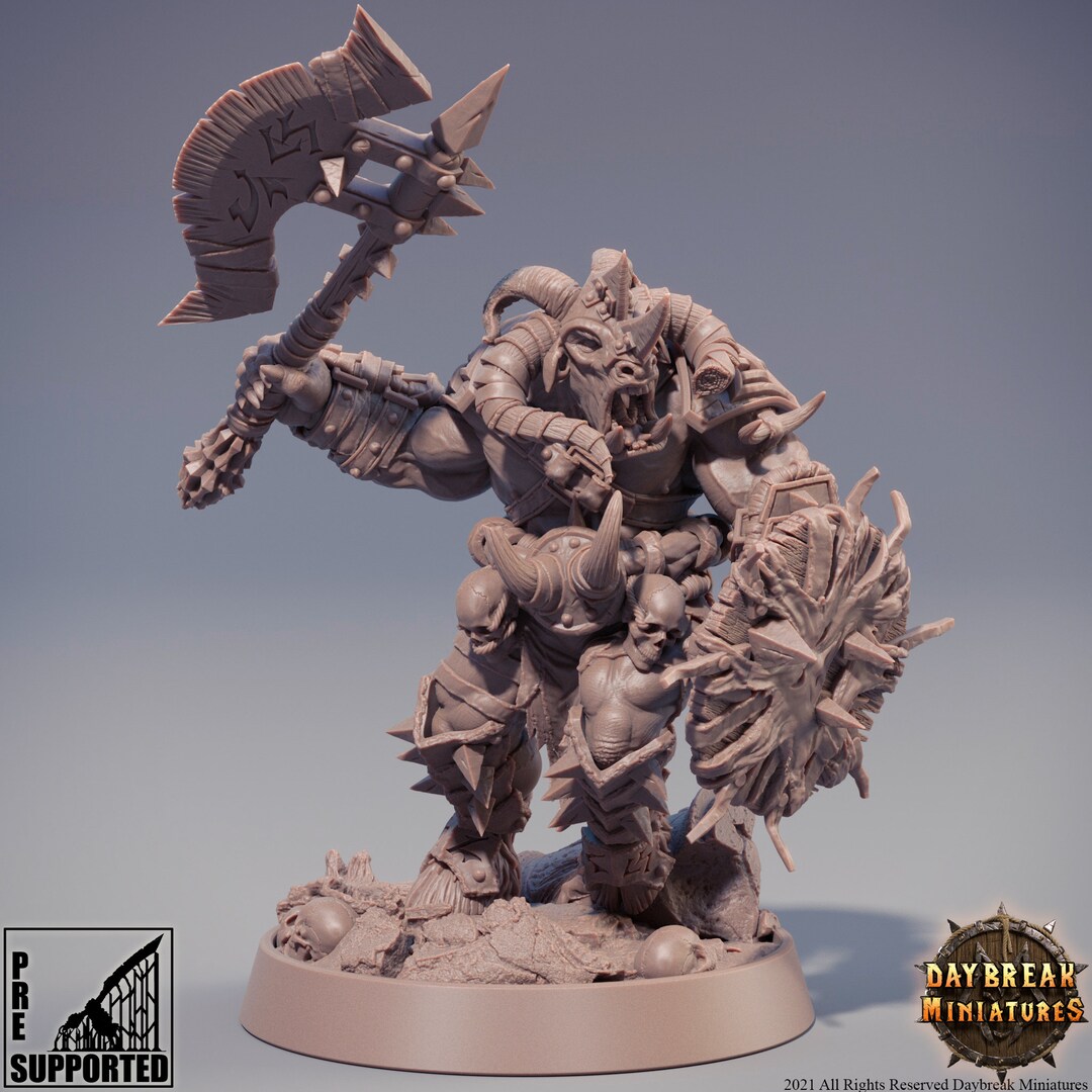 Turrff Daybreak Miniatures Dnd Beastmen 9th Age RPG Perfect Wargamer ...