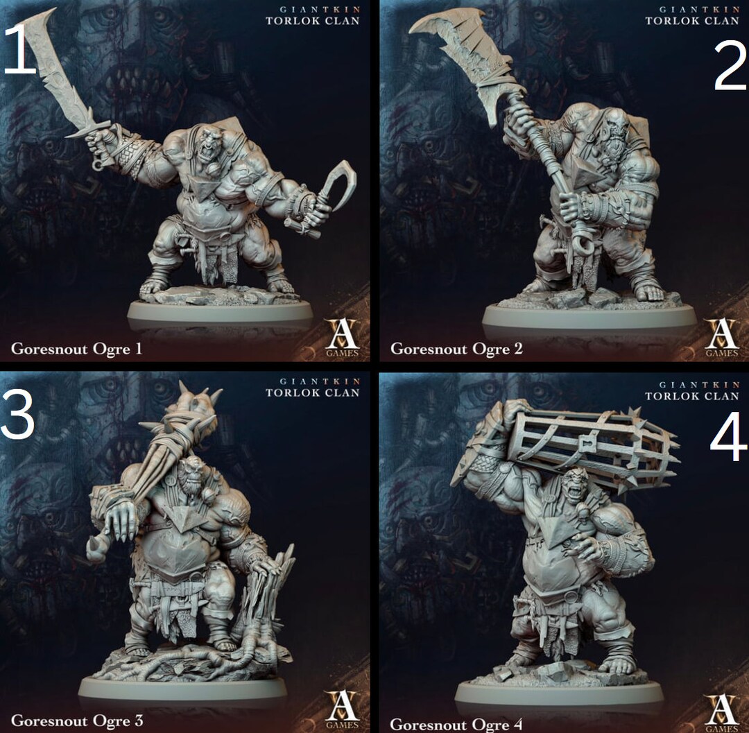 Goresnout Ogre - Giantkin - Torlok Clan - Archvillain Games | Tabletop ...