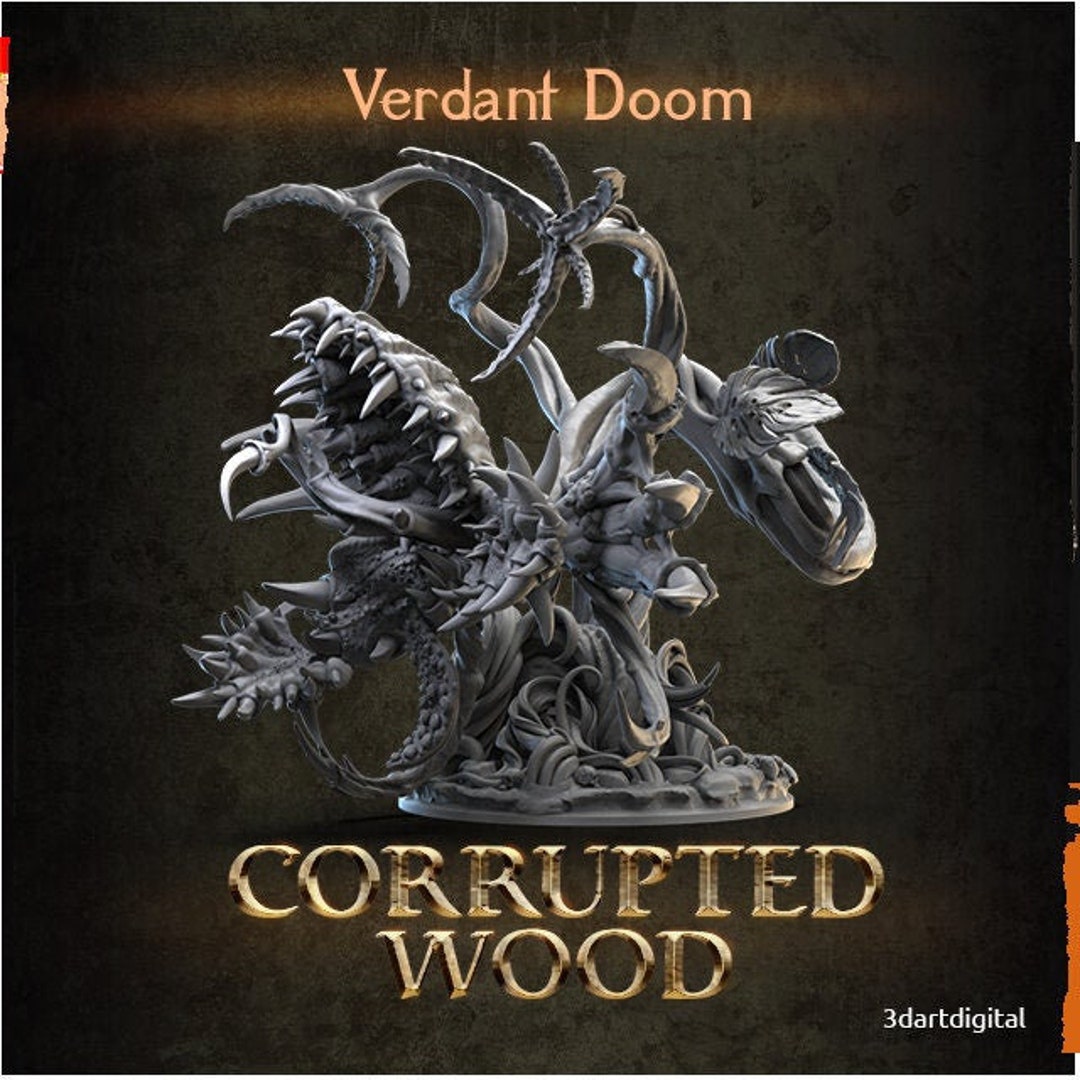Verdant Doom - Dnd Miniature L 3D Printed Model L Plant Monster L ...
