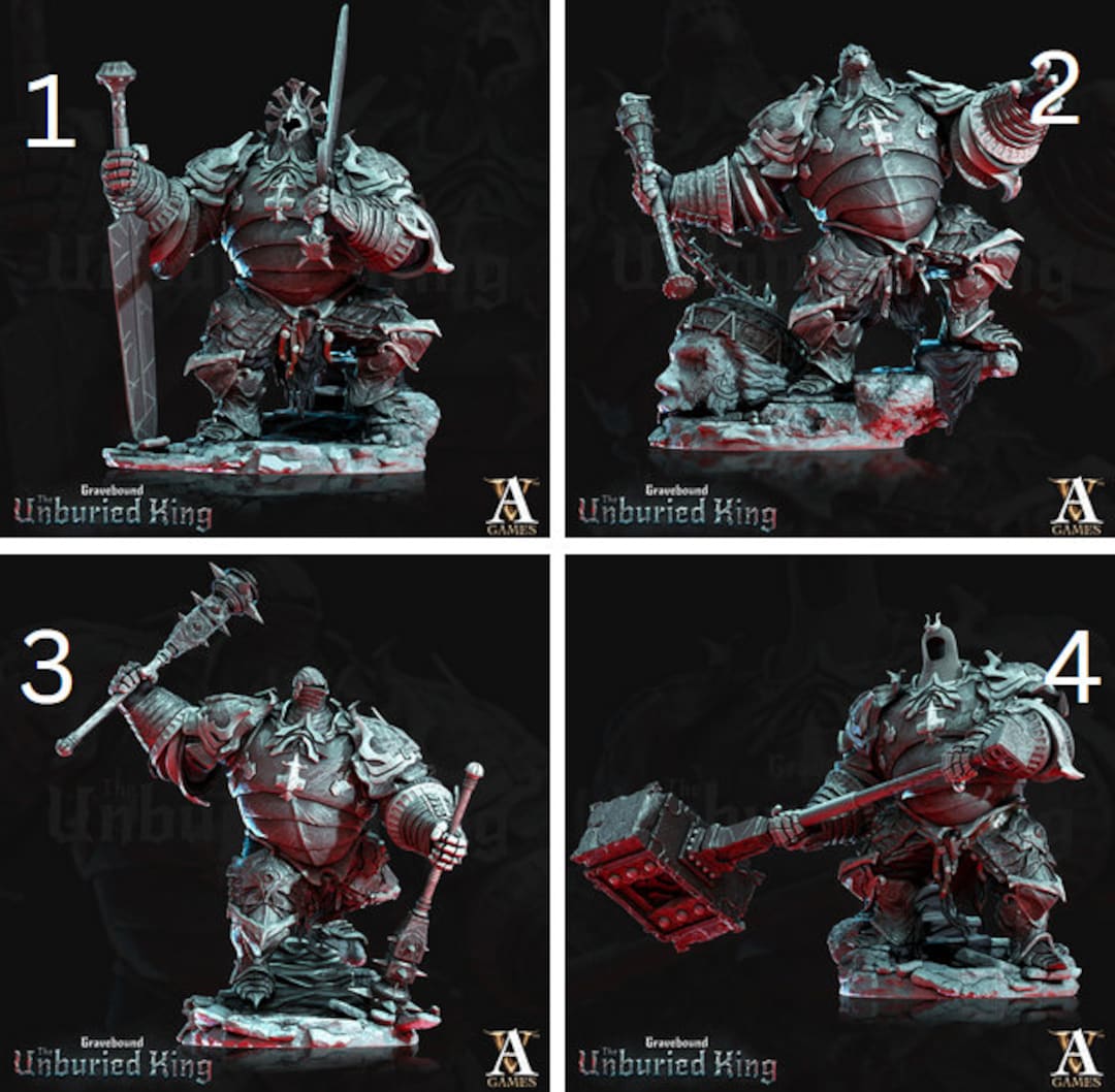 Arma Tenebris - Gravebound - the Unburied King - Dnd Miniature L ...