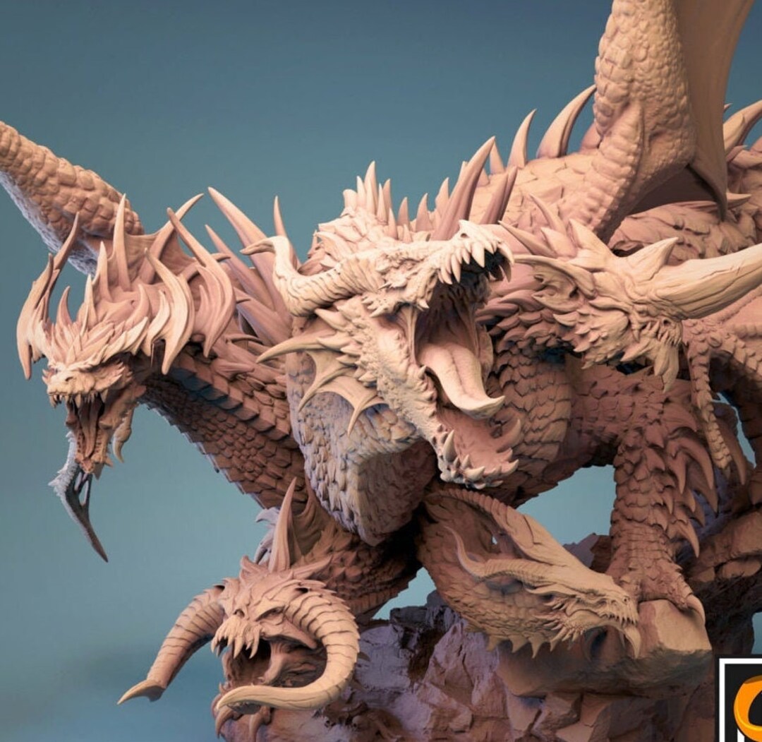 Tiamat Legendary Epic Dragon *MODEL & SIZE OPTION* Dragon Rescale ...