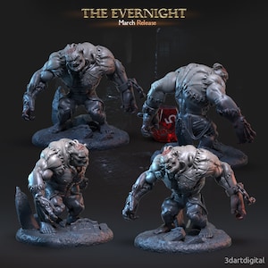 Flesh Golem - Dnd Miniature L 3D Printed Model L Dungeons and Dragons L ...