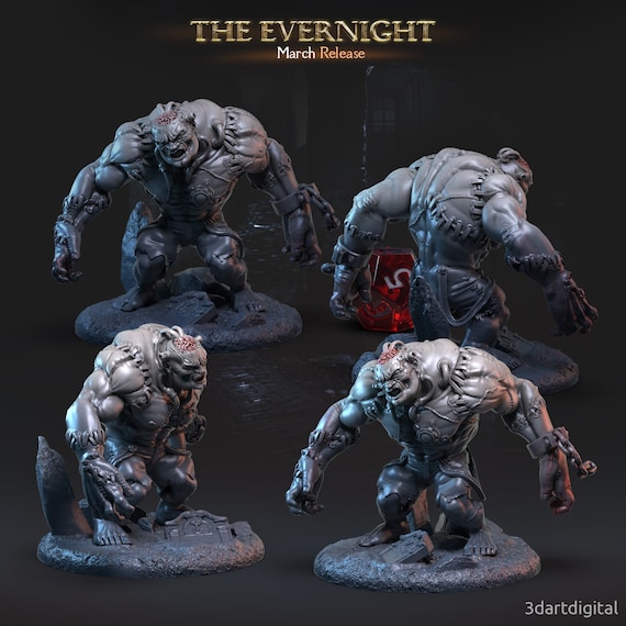 Flesh Golem Dnd Miniature L 3D Printed Model L Beast - Etsy